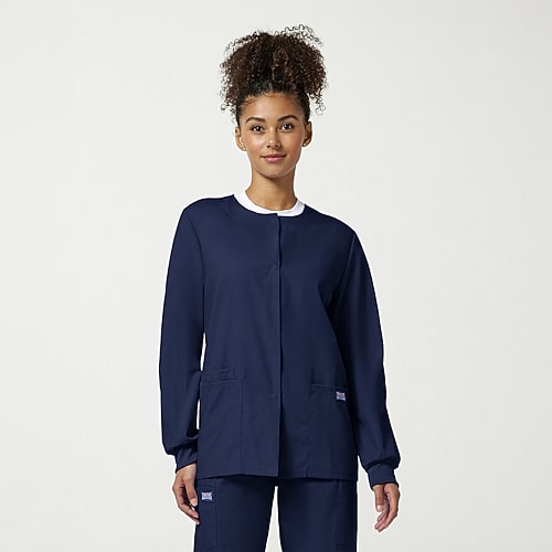Click here for Cherokee Womens Scrub Jackets  Large  Blue prices