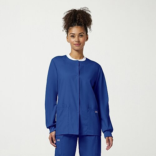 Click here for Cherokee Womens Scrub Jackets  Medium  Blue prices