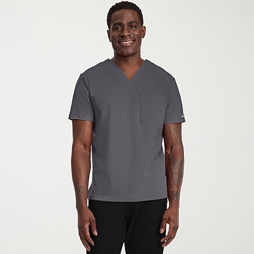 Click here for Cherokee Mens V Neck Short Sleeve Scrub Top  X-lar... prices