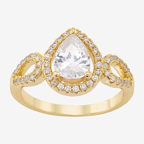 Click here for Sparkle Allure Womens Cubic Zirconia 14K Gold Over... prices