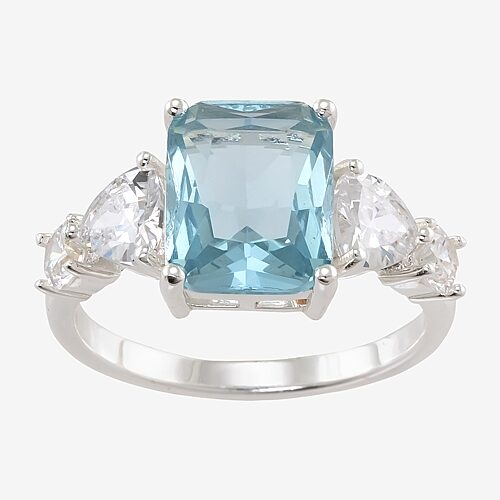 Click here for Sparkle Allure Side Stone Womens Blue Crystal Pure... prices