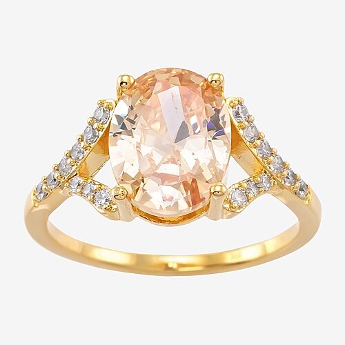 Click here for Sparkle Allure Split Shank Womens Champagne Cubic... prices