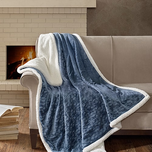 Click here for Madison Park Elma Embossed Plush Throw  60 x 70 -... prices