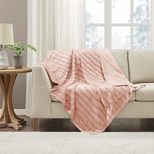 Click here for Madison Park York Long Faux-Fur Throw  One Size  P... prices