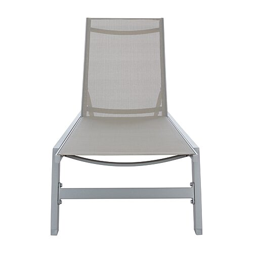 Click here for Augusta Home Fionne Sunlounger - Silver/grey prices