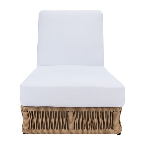 Click here for Augusta Home Gillian Chaise Lounge - Tan/white prices