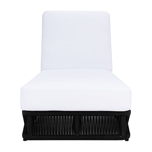 Click here for Augusta Home Gillian Chaise Lounge - Black/white prices