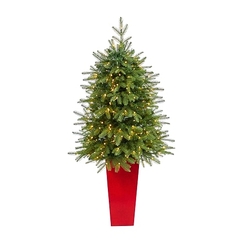 Click here for Nearly Natural Vancouver Fir 4 1/2 Foot Pre-Lit Po... prices
