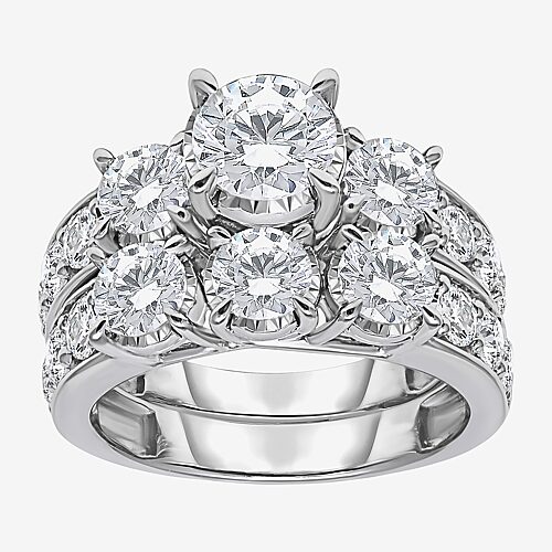 Click here for Love Lives Forever Womens 4 CT. T.W. Lab Grown Whi... prices