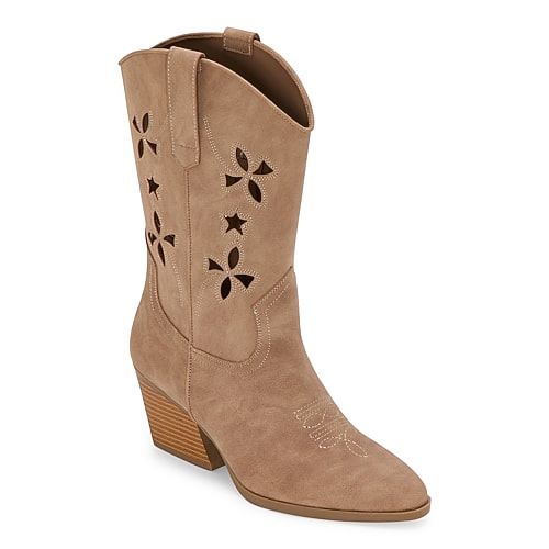 Click here for Arizona Jean Co Womens Venus Stacked Heel Cowboy B... prices