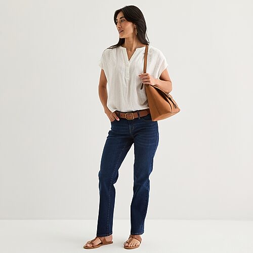 Click here for a.n.a Womens Low Rise Straight Leg Slim Fit Jean... prices