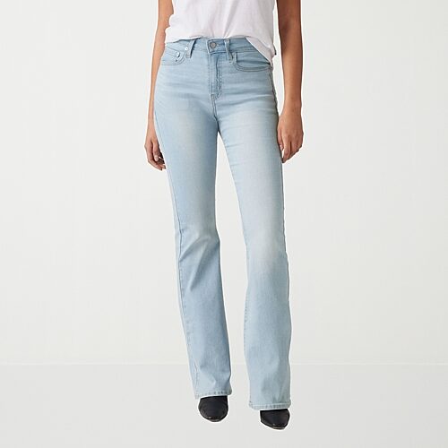 Click here for Levis Womens 726 High Rise Slim Fit Flare Jeans -... prices
