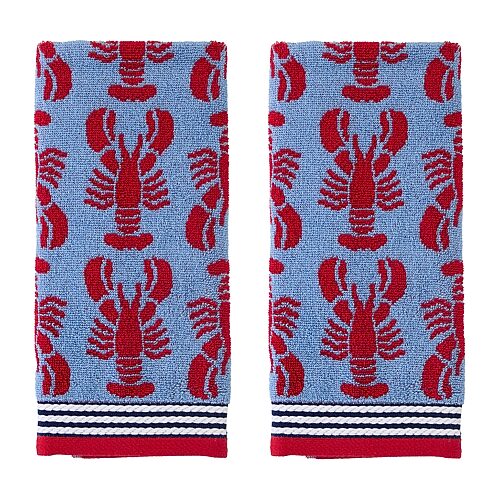 Click here for Skl Home Lobster Jacquard 2-Pc. Hand Towel Set - B... prices