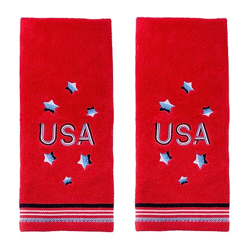 Click here for Saturday Knight Usa 2-pc. Hand Towel  One Size  Re... prices