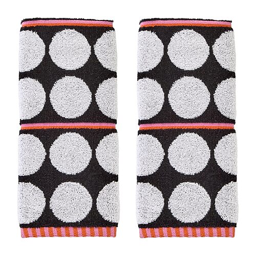 Click here for Skl Home Polka Dot Grande Jacquard Curved 2-Piece... prices