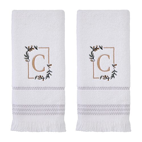 Click here for Skl Home Everyday Monogram 2-Pc. Hand Towel Set -... prices