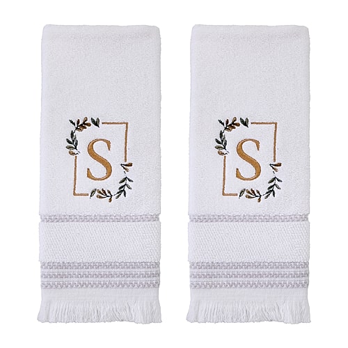 Click here for Skl Home Everyday Monogram 2-Pc. Hand Towel Set -... prices