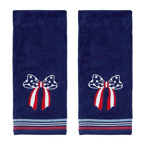 Click here for Skl Home Americana Bow Embroidered 2-Pc.Hand Towel... prices