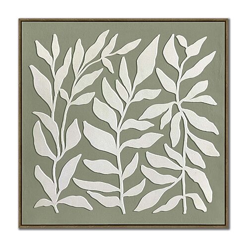 Click here for Streamline Art Leafy Silhouettes 3d Oil Painting F... prices