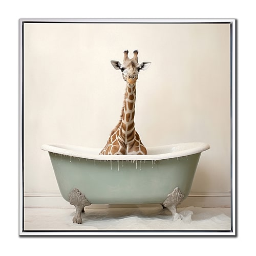 Click here for Streamline Art Bathroom Giraffe Joy Hand Embellish... prices
