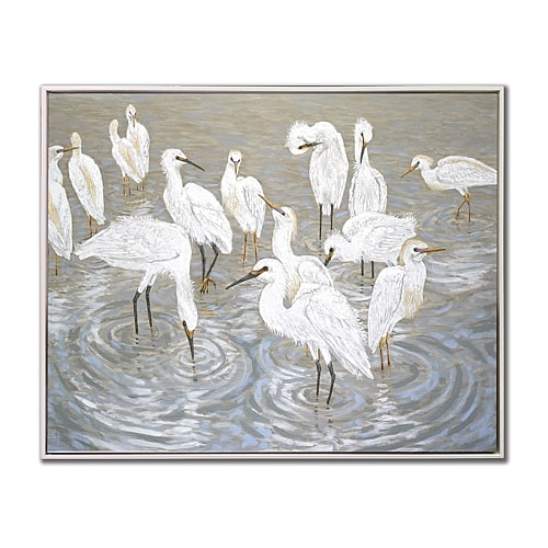 Click here for Streamline Art Herons And Egrets Hand Embellished... prices