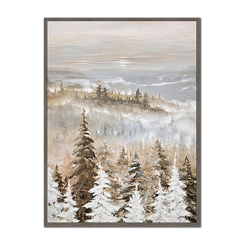 Click here for Streamline Art Pines At Dawn Hand Embellished Canv... prices