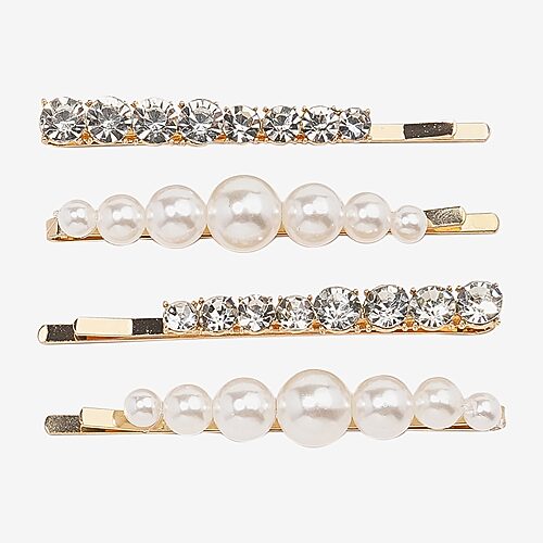 Click here for Bijoux Bar 4-pc. Bobby Pin  One Size  White prices
