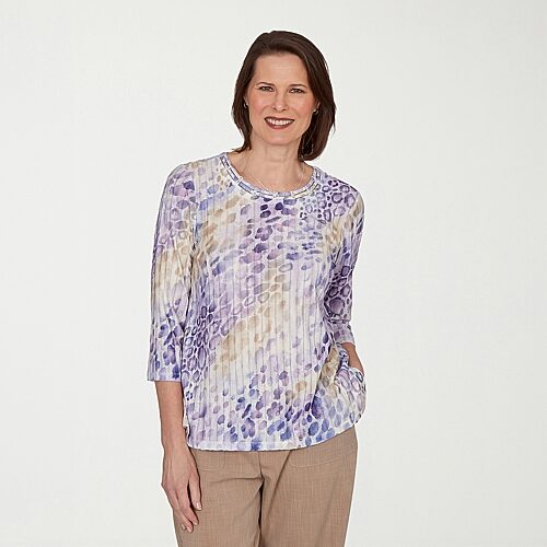Click here for Alfred Dunner Grand Bazaar Womens Round Neck 3/4 S... prices