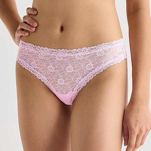 Click here for Arizona Body All Over Lace Thong Panty  Medium  Pi... prices