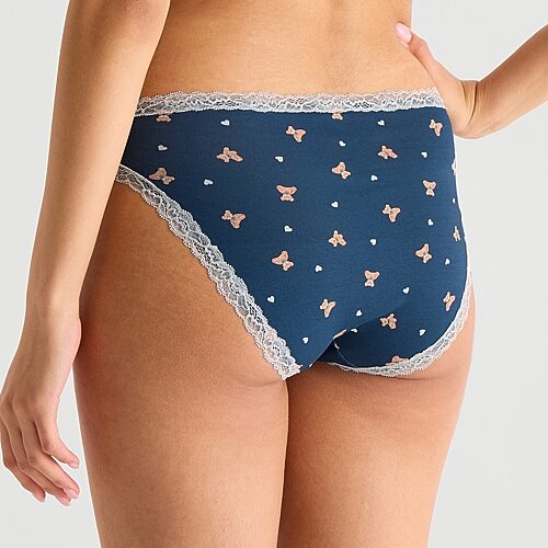 Click here for Arizona Body Cotton with Lace High Leg Bikini  X-l... prices