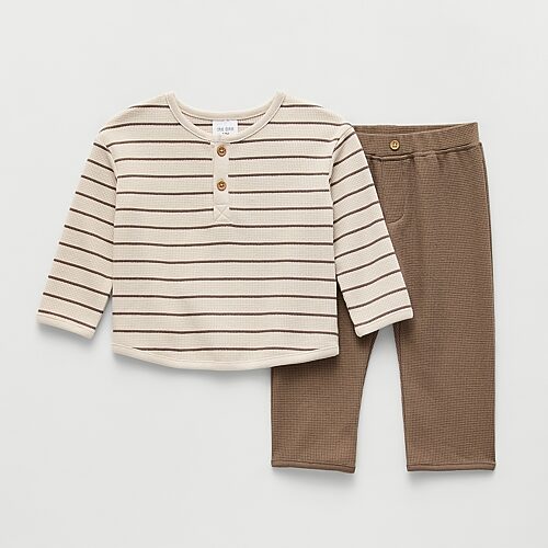 Click here for Okie Dokie Baby Boys 2-pc. Pant Set  6 Months  Bei... prices