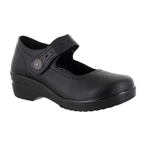 Easy Works by Easy Street Womens Letsee Mary Jane Clogs - Black