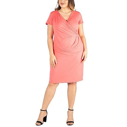 Click here for 24seven Comfort Apparel Womens Plus Short Sleeve W... prices