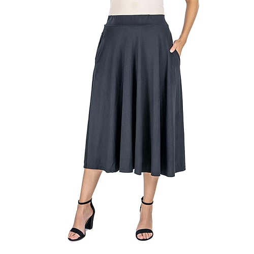 Click here for 24seven Comfort Apparel Womens Mid Rise A-Line Ski... prices