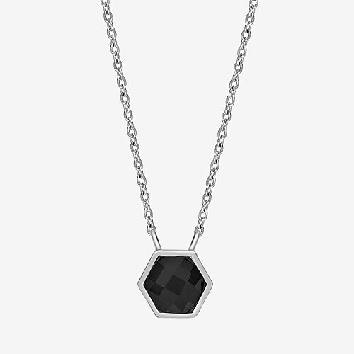 Click here for Womens Genuine Black Onyx Sterling Silver Round 18... prices