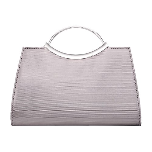 Click here for N By Nina Textured Metallic Satchel Evening Bag  O... prices