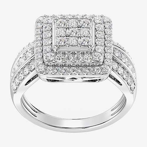 Click here for Womens 1 CT. T.W. Lab Grown White Diamond Sterling... prices