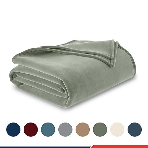 Vellux Blanket  One Size  Green