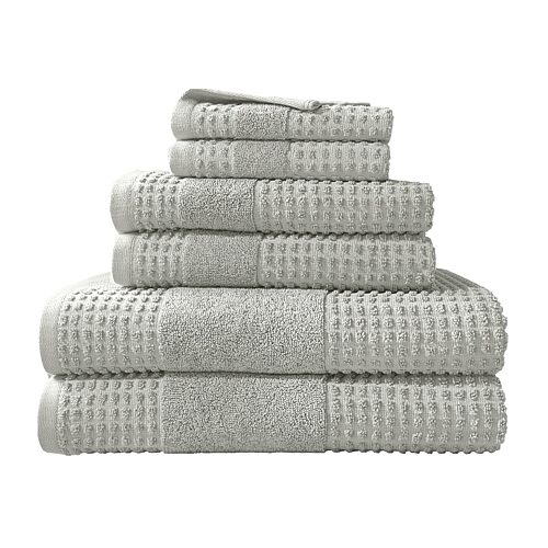 Martex 6-pc. Quick Dry Bath Towel Set  One Size  Gray