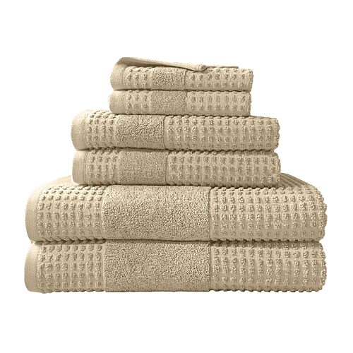 Martex 6-pc. Quick Dry Bath Towel Set  One Size  Beige