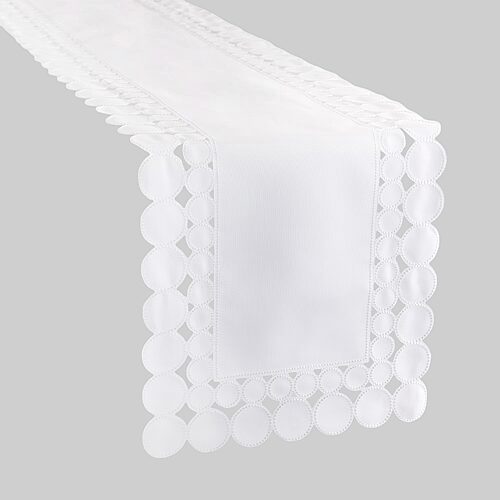 Click here for Homewear Bubble Table Runner  One Size  White prices