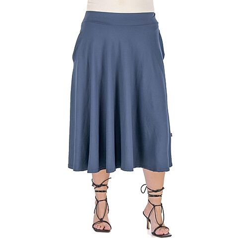 Click here for 24seven Comfort Apparel Womens Plus Mid Rise A-Lin... prices