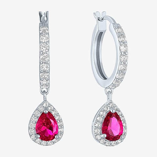Click here for Gemstone Sterling Silver Pear Drop Earrings  One S... prices