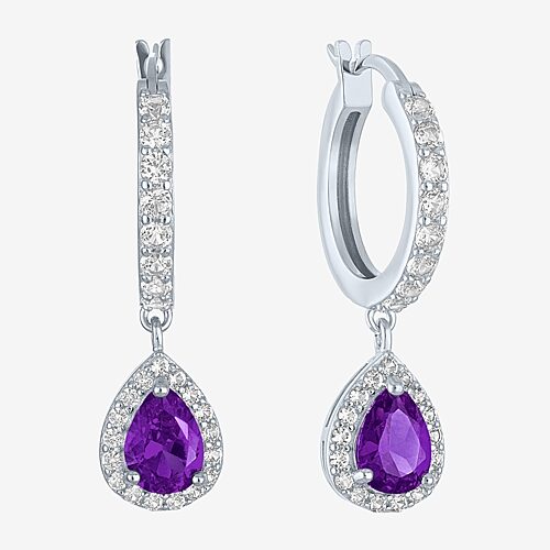Click here for Gemstone Sterling Silver Pear Drop Earrings  One S... prices