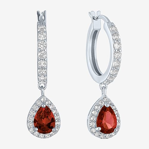 Click here for Gemstone Sterling Silver Pear Drop Earrings  One S... prices
