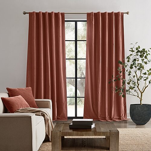Click here for Brooklyn Loom Matte Cotton Velvet Rod Pocket Room... prices
