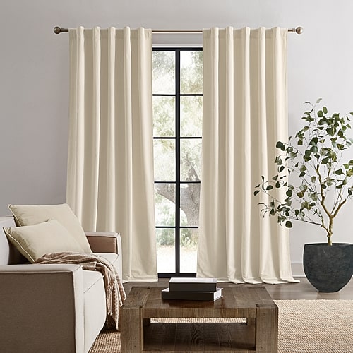 Click here for Brooklyn Loom Matte Cotton Velvet Rod Pocket Room... prices