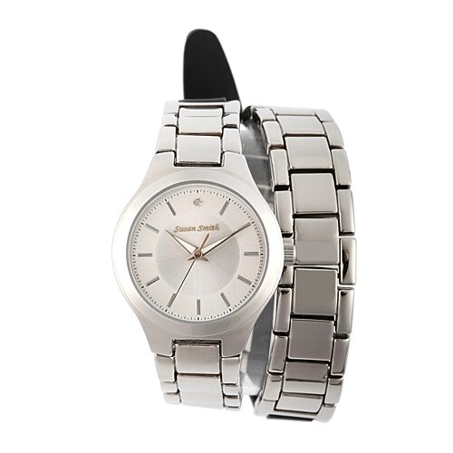 Click here for Personalized Dial Womens Diamond-Accent Silver-Ton... prices