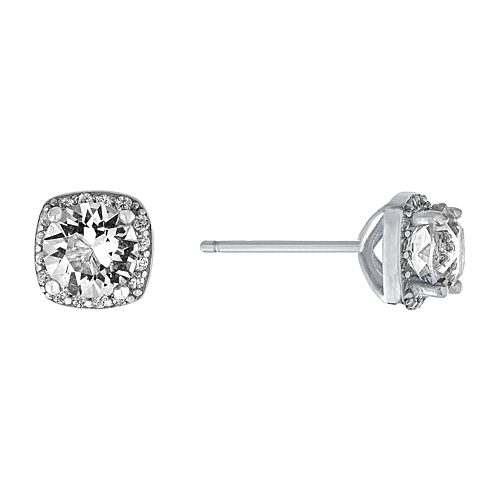 Click here for Silver Treasures Red Crystal Sterling Silver 6.8mm... prices