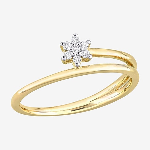 Click here for Womens Diamond Accent Natural White Diamond 18K Go... prices
